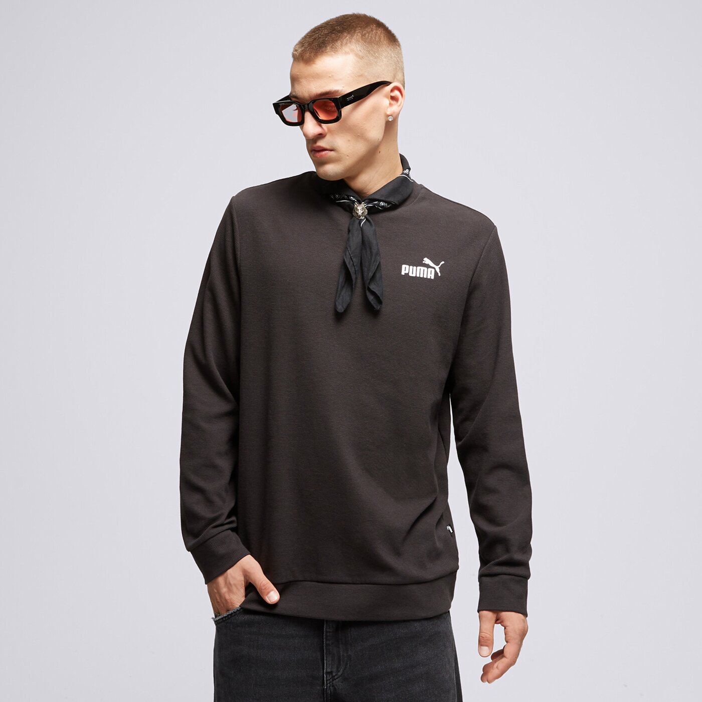 PUMA MIKINA ESS ELEVATED CREW 67597401 | farba čierna | Módne Mikiny ...